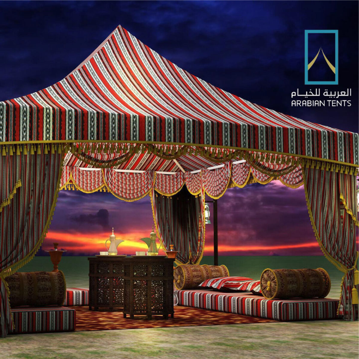 Majlis-Arabic-Sadu Tent - Arabian Tents UAE
